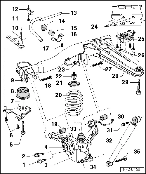 SEAT Workshop Service and Repair Manuals > Leon Mk2 > Running gear ...