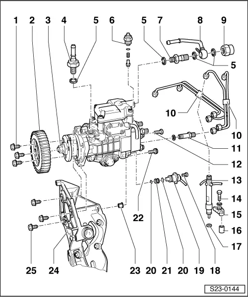 Skoda Workshop Service and Repair Manuals > Fabia Mk1 > Engine | 1.9/47 ...