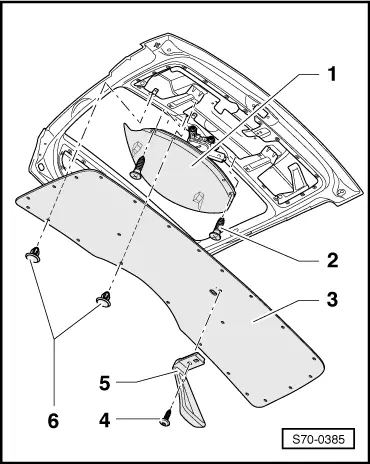 Skoda Fabia Tailgate Trim Replacement - Luggage Compartment Panel ...