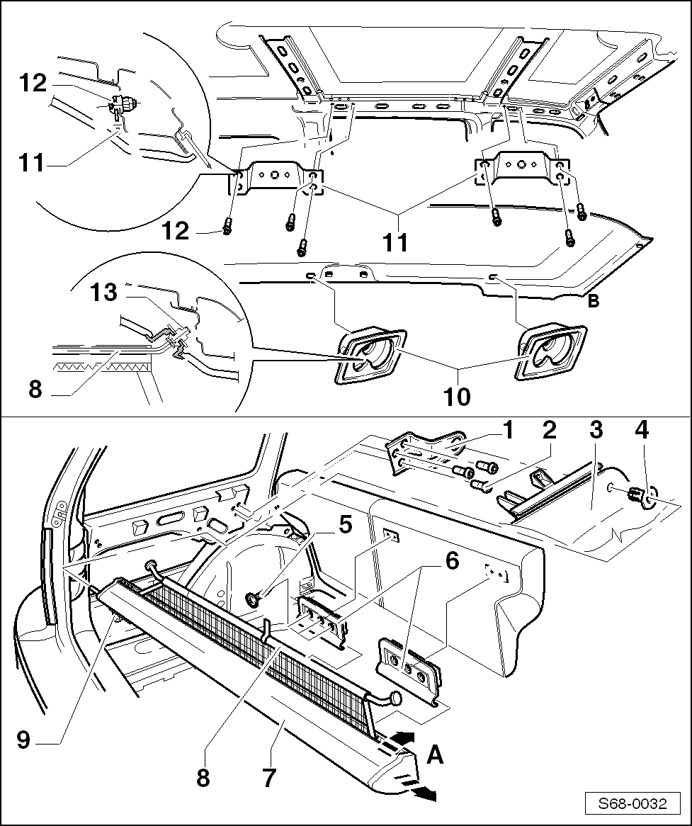 Skoda Workshop Service and Repair Manuals > Octavia Mk1 > Body | Body ...