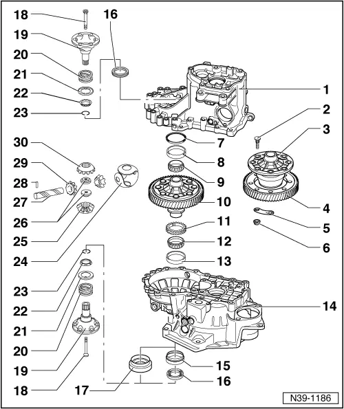 Skoda Workshop Manuals > Octavia Mk1 > Power transmission > Manual ...