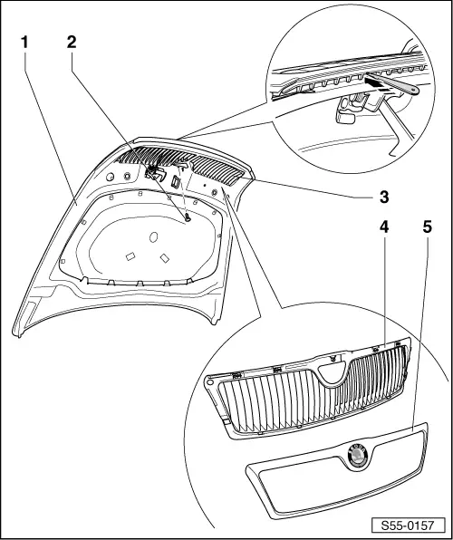 Skoda Workshop Service and Repair Manuals > Octavia Mk2 > Body | Body ...