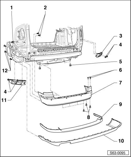 Skoda Workshop Service and Repair Manuals > Octavia Mk2 > Body | Body ...
