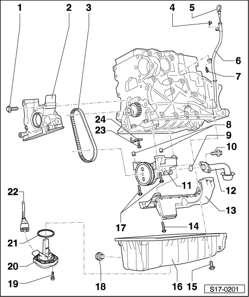 Skoda Workshop Service and Repair Manuals > Octavia Mk2 > Power unit ...