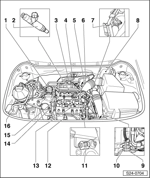 Skoda Workshop Service and Repair Manuals > Roomster > Power unit | 1.2 ...
