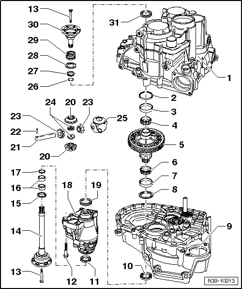 Skoda Workshop Service and Repair Manuals > Yeti > Power transmission ...