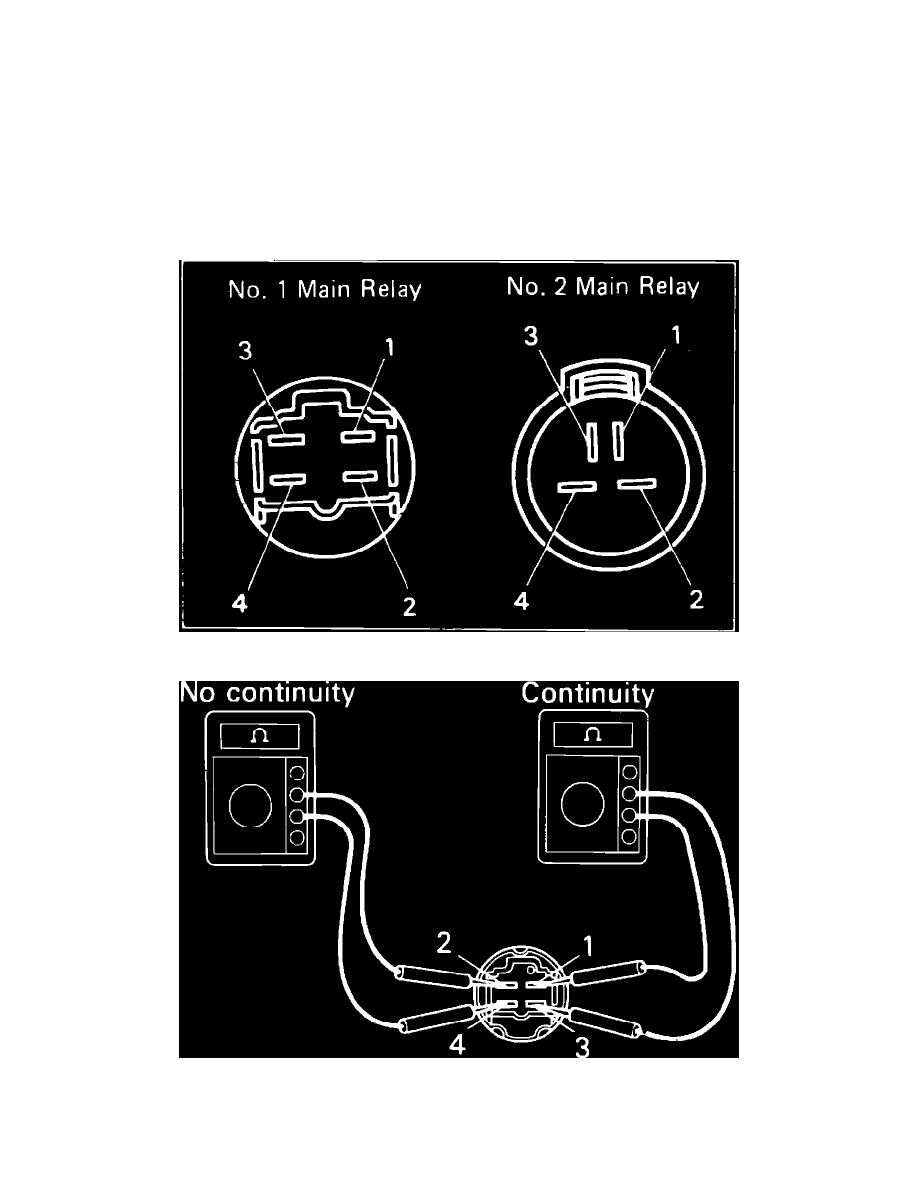 Toyota Pickup 4WD Fuel Pump Relay and Circuit Opening Relay Information