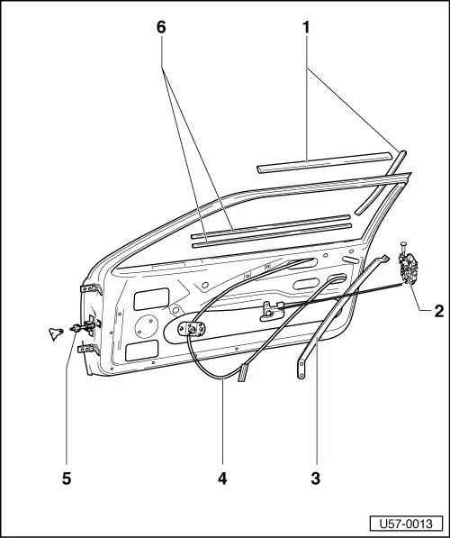 Volkswagen Workshop Service and Repair Manuals > Golf Mk1 > Body | Body ...