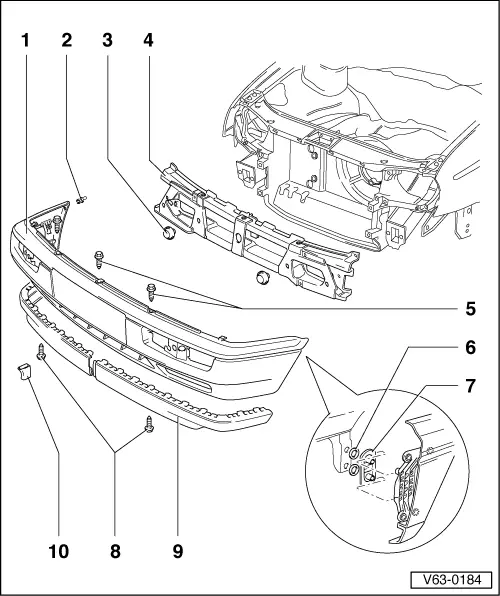 Volkswagen Workshop Service and Repair Manuals > Golf Mk3 > Body ...