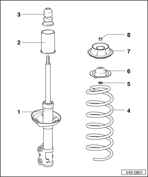 Volkswagen Workshop Manuals > Golf Mk3 > Running gear > Front ...