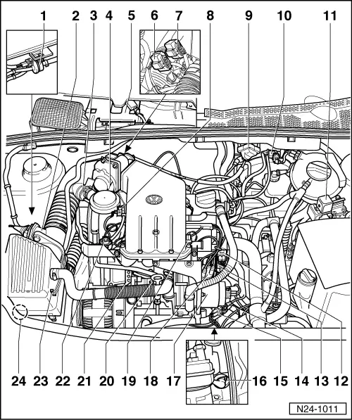 Volkswagen Workshop Service and Repair Manuals > Golf Mk3 > Power unit ...