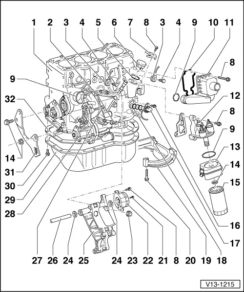 Volkswagen Workshop Service and Repair Manuals > Golf Mk3 > Power unit ...