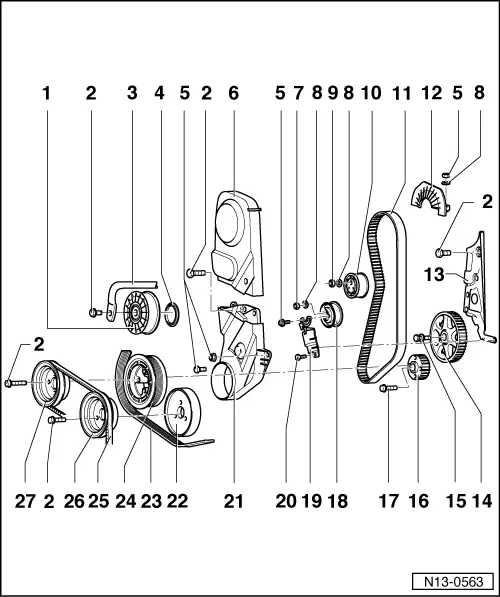 Volkswagen Workshop Service and Repair Manuals > Golf Mk3 > Power unit ...