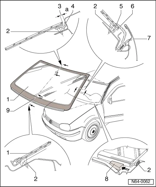 Volkswagen Workshop Service and Repair Manuals > Golf Mk4 > Body ...