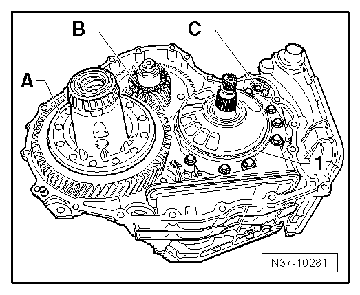 Volkswagen Workshop Manuals > Golf Mk4 > Power transmission > 5-speed automatic gearbox 09A ...