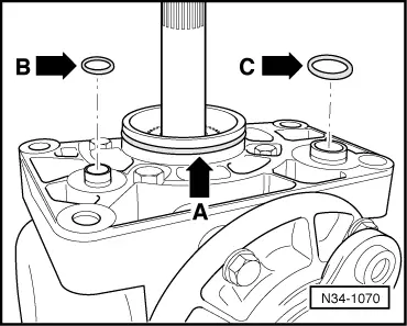 Installing bevel box for VW Golf Mk4 with 5 and 6-cylinder engines