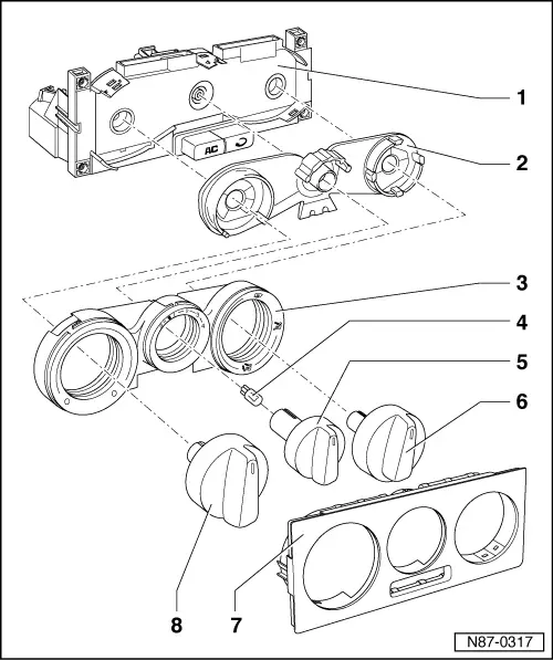 Volkswagen Workshop Service and Repair Manuals > Golf Mk4 > Heating ...