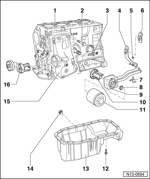 Volkswagen Workshop Service and Repair Manuals > Golf Mk4 > Power unit ...