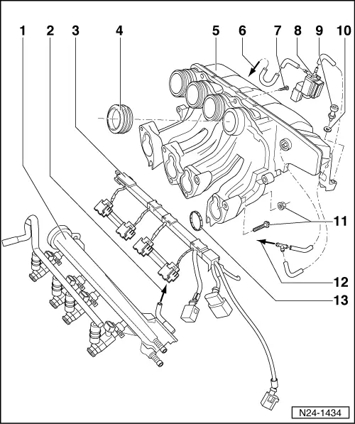 Volkswagen Workshop Service and Repair Manuals > Golf Mk4 > Power unit ...