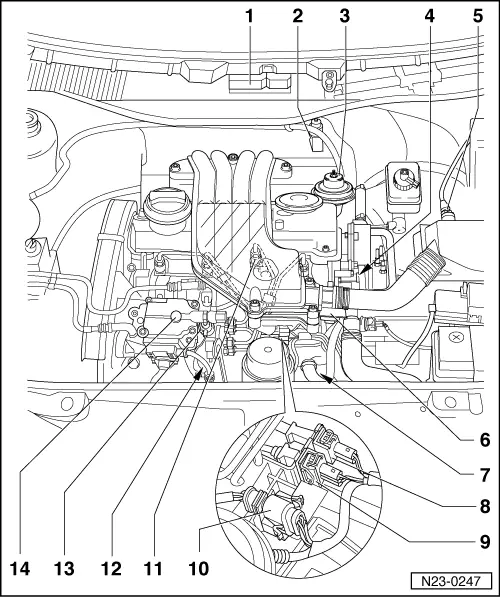 Volkswagen Workshop Service and Repair Manuals > Golf Mk4 > Power unit ...