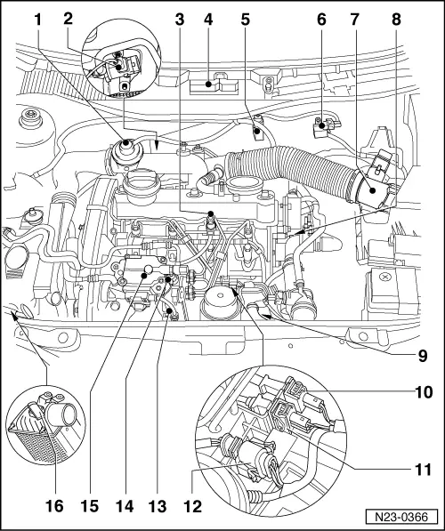 Volkswagen Workshop Service and Repair Manuals > Golf Mk4 > Power unit ...
