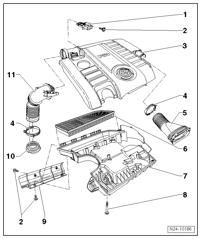 Volkswagen Workshop Service and Repair Manuals > Golf Mk5 > Power unit ...