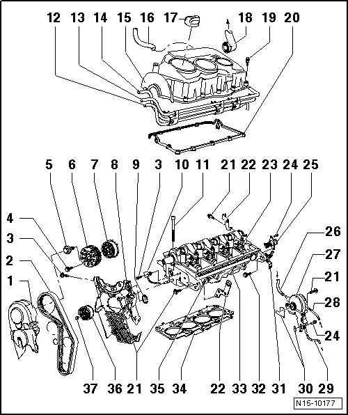 Volkswagen Workshop Service and Repair Manuals > Golf Mk5 > Power unit ...