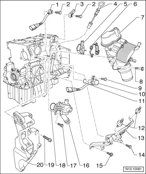 Volkswagen Workshop Service and Repair Manuals > Golf Mk5 > Power unit ...
