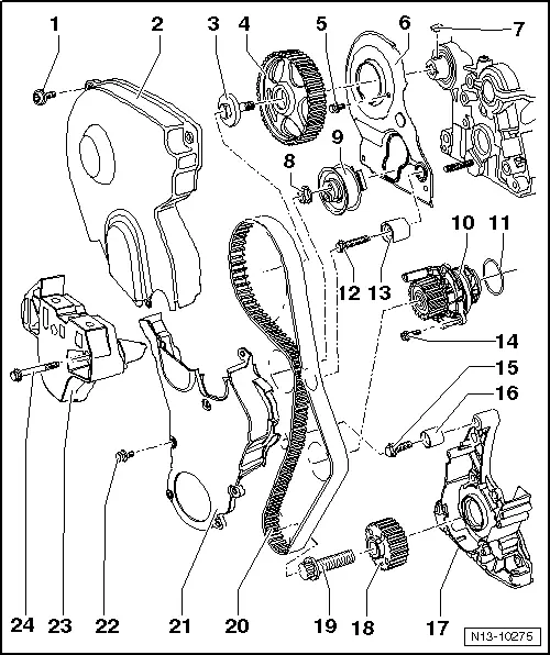 Volkswagen Workshop Service and Repair Manuals > Golf Mk5 > Power unit ...
