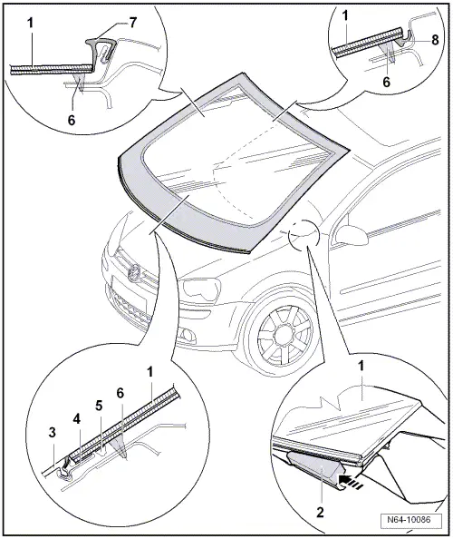 Volkswagen Workshop Service and Repair Manuals > Golf Mk5 > Body ...