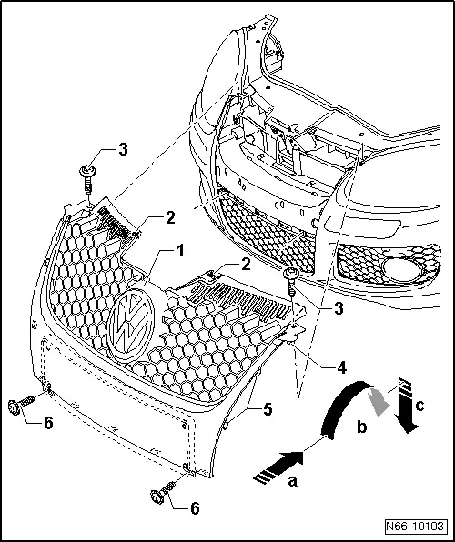 Volkswagen Workshop Service and Repair Manuals > Golf Mk5 > Body ...