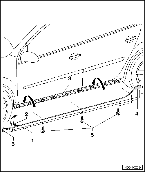 Volkswagen Workshop Service and Repair Manuals > Golf Mk5 > Body ...