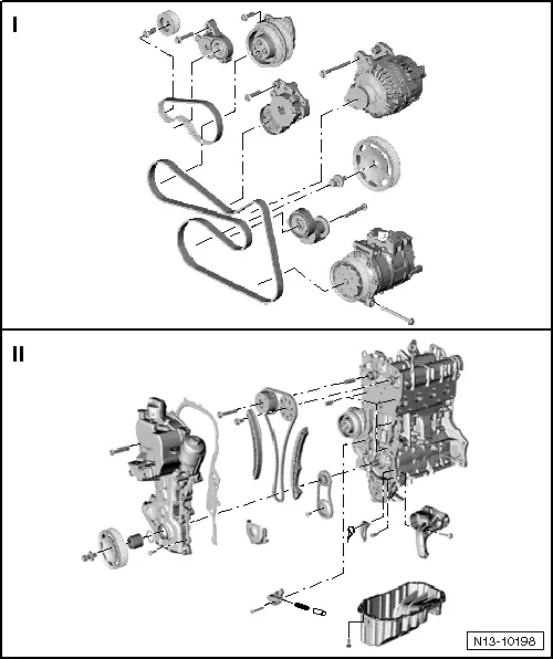 Volkswagen Workshop Service and Repair Manuals > Golf Mk5 > Power unit ...