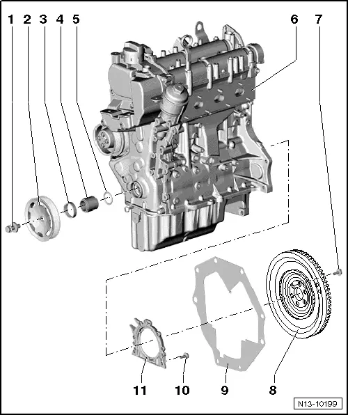 Volkswagen Workshop Service and Repair Manuals > Golf Mk5 > Power unit ...