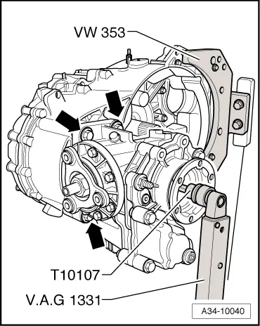 Volkswagen Workshop Manuals > Golf Mk5 > Power transmission > 6-speed ...
