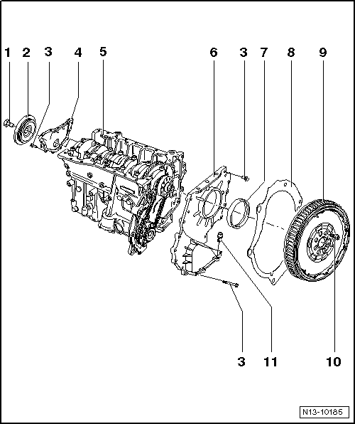Volkswagen Workshop Service and Repair Manuals > Golf Mk5 > Power unit ...