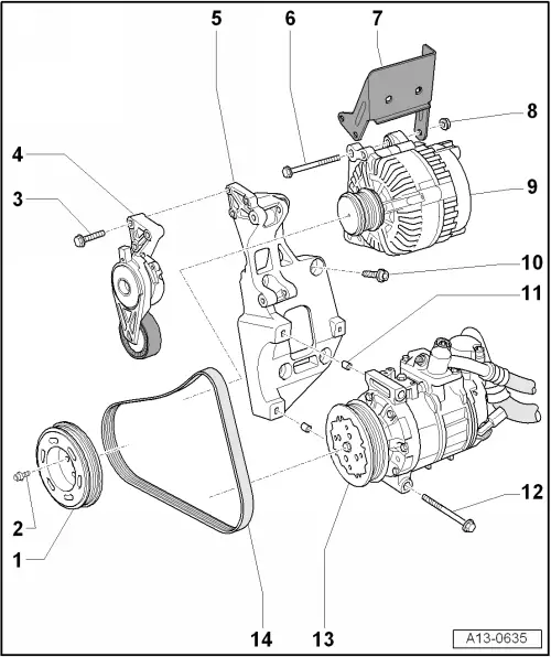 Volkswagen Workshop Service and Repair Manuals > Golf Mk5 > Power unit ...