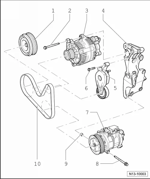 Volkswagen Workshop Service and Repair Manuals > Golf Mk5 > Power unit ...