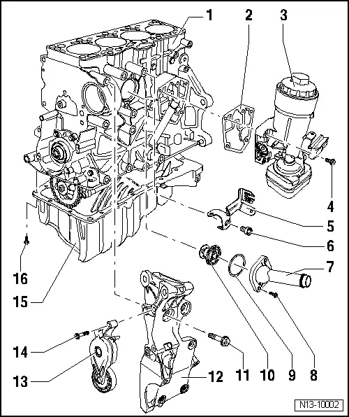 Volkswagen Workshop Service and Repair Manuals > Golf Mk5 > Power unit ...