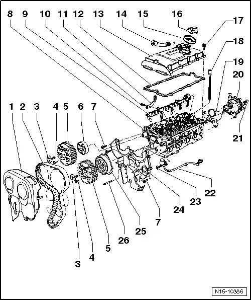 Volkswagen Workshop Service and Repair Manuals > Golf Mk5 > Power unit ...