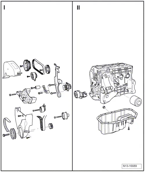 Volkswagen Workshop Service and Repair Manuals > Golf Mk5 > Power unit ...