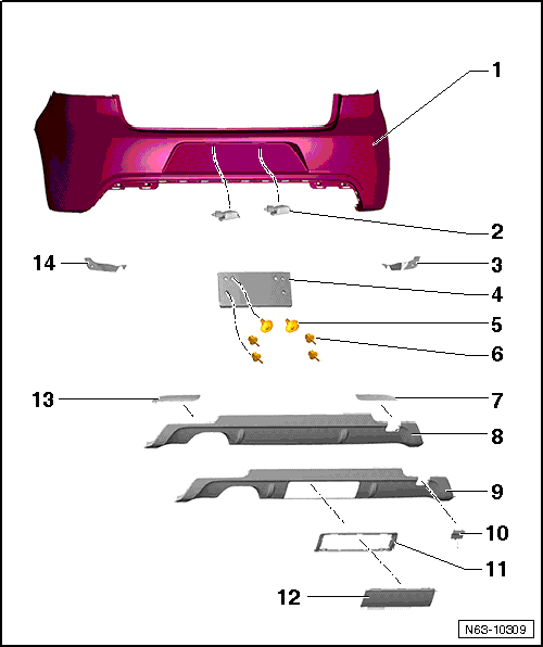 Volkswagen Workshop Service and Repair Manuals > Golf Mk6 > Body ...