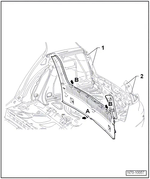 Volkswagen Golf Mk6: Rear Lock Carrier Cover Removal and Installation