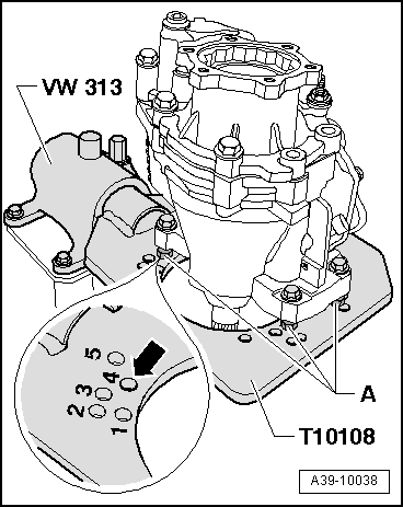 Renewing Oil Seal at Bevel Box - Volkswagen Workshop Manuals