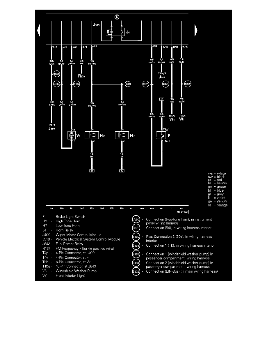 Volkswagen Workshop Service and Repair Manuals > Jetta Sedan L5-2.5L ...