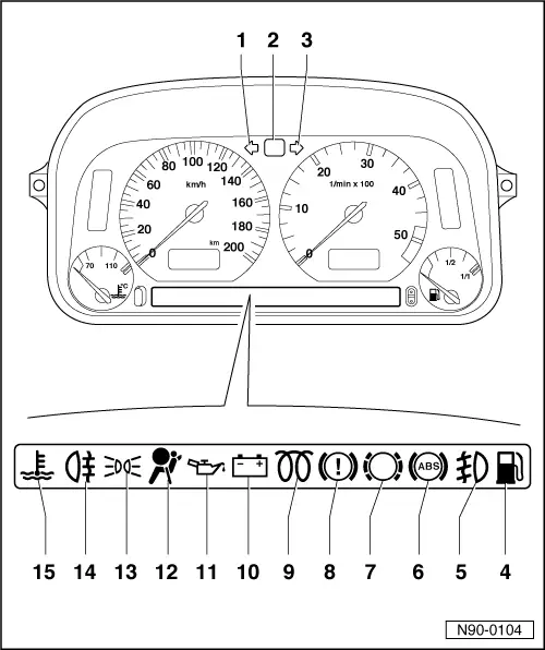 Volkswagen Workshop Manuals > Polo Mk3 > Vehicle electrics > Electrical ...