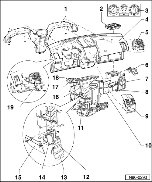 Volkswagen Workshop Service and Repair Manuals > Polo Mk3 > Heating ...