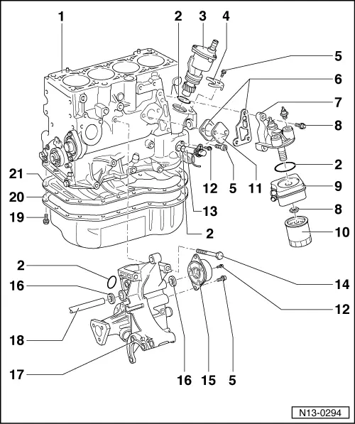 Volkswagen Workshop Service and Repair Manuals > Polo Mk3 > Power unit ...