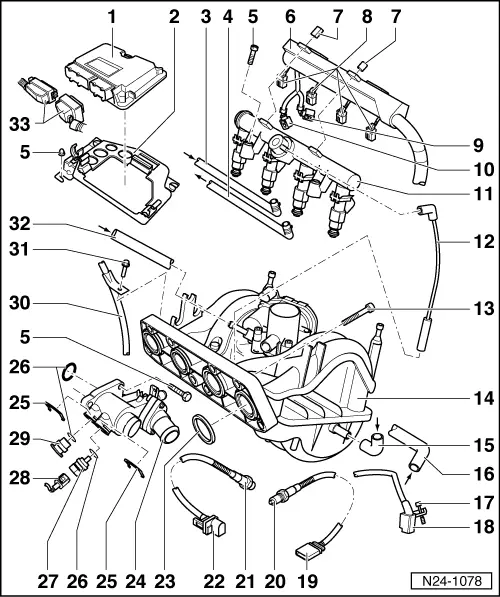 Volkswagen Workshop Service and Repair Manuals > Polo Mk3 > Power unit ...