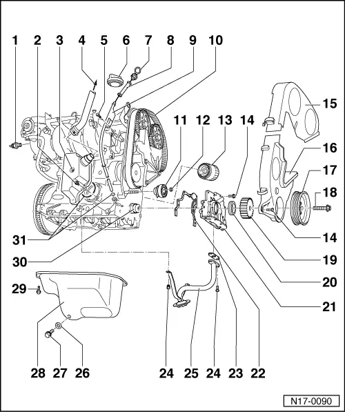 Volkswagen Workshop Manuals > Polo Mk3 > Power unit > 4-Cyl. injection ...